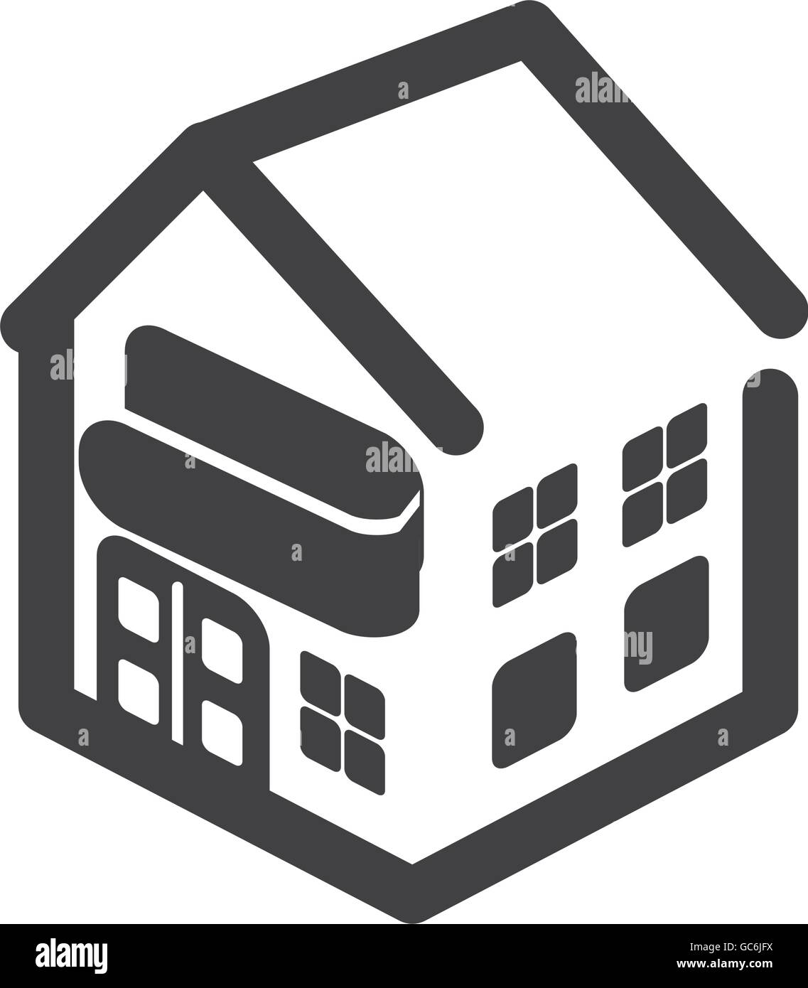 house icon. building design. Vector graphic Stock Vector Image & Art ...