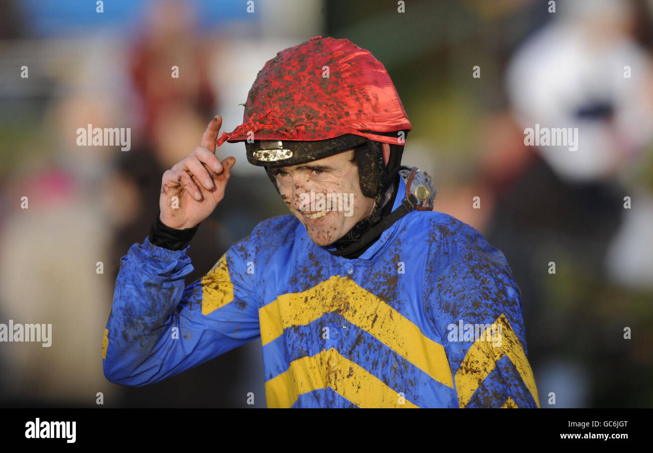 Ruby Walsh celebrates on Lochan Lacha after winning The John Fowler ...