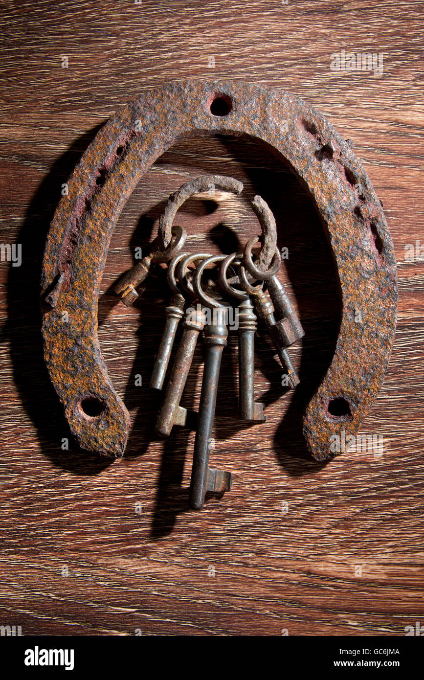 Ancient keys . Once they could open different locks Stock Photo - Alamy