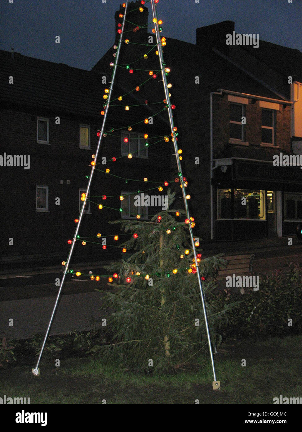 Britain's worst Christmas tree Stock Photo - Alamy