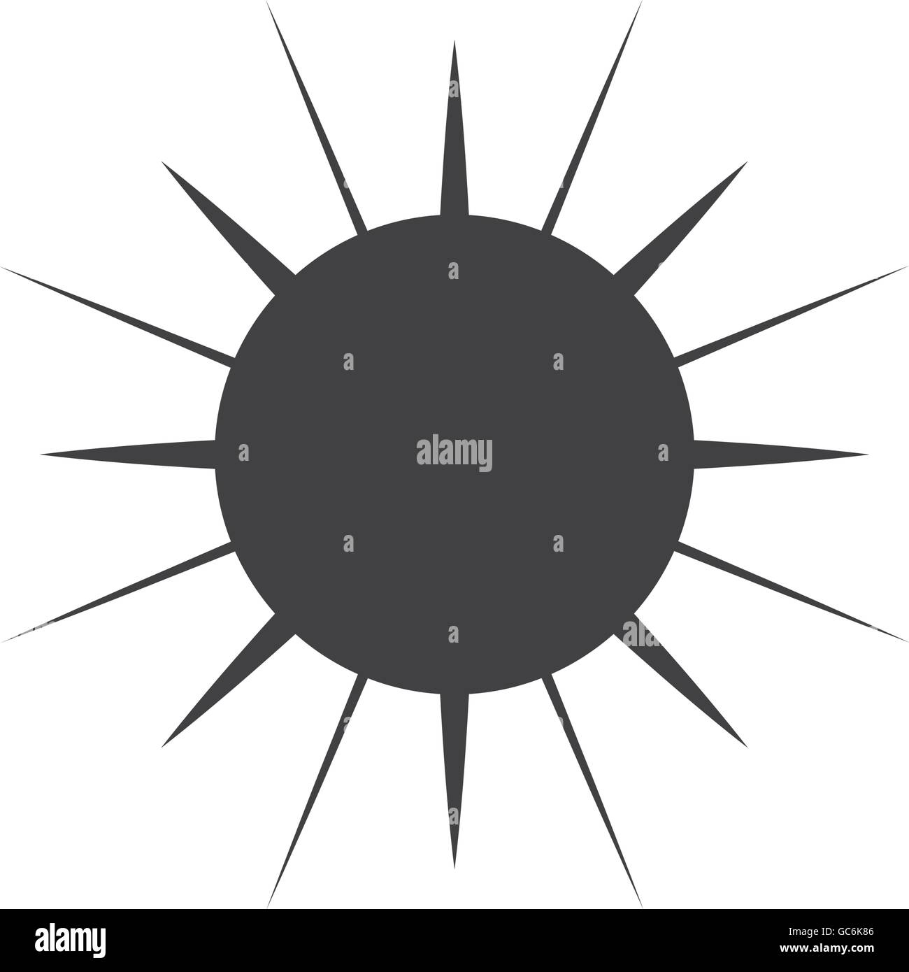 sun icon. Weather design. Vector graphic Stock Vector Image & Art - Alamy