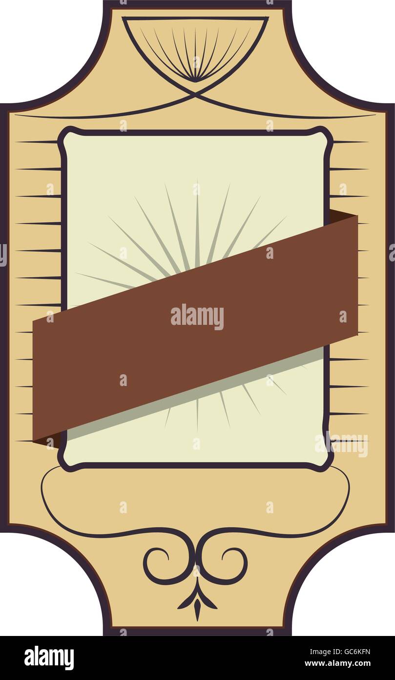 Banner icon. Retro label design. Vector graphic Stock Vector Image ...