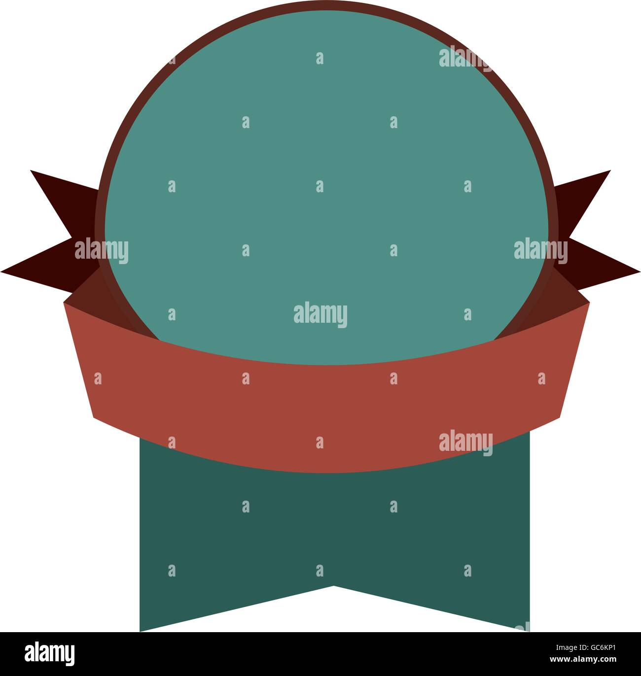 Seal stamp with ribbon. Retro label design. Vector graphic Stock Vector ...