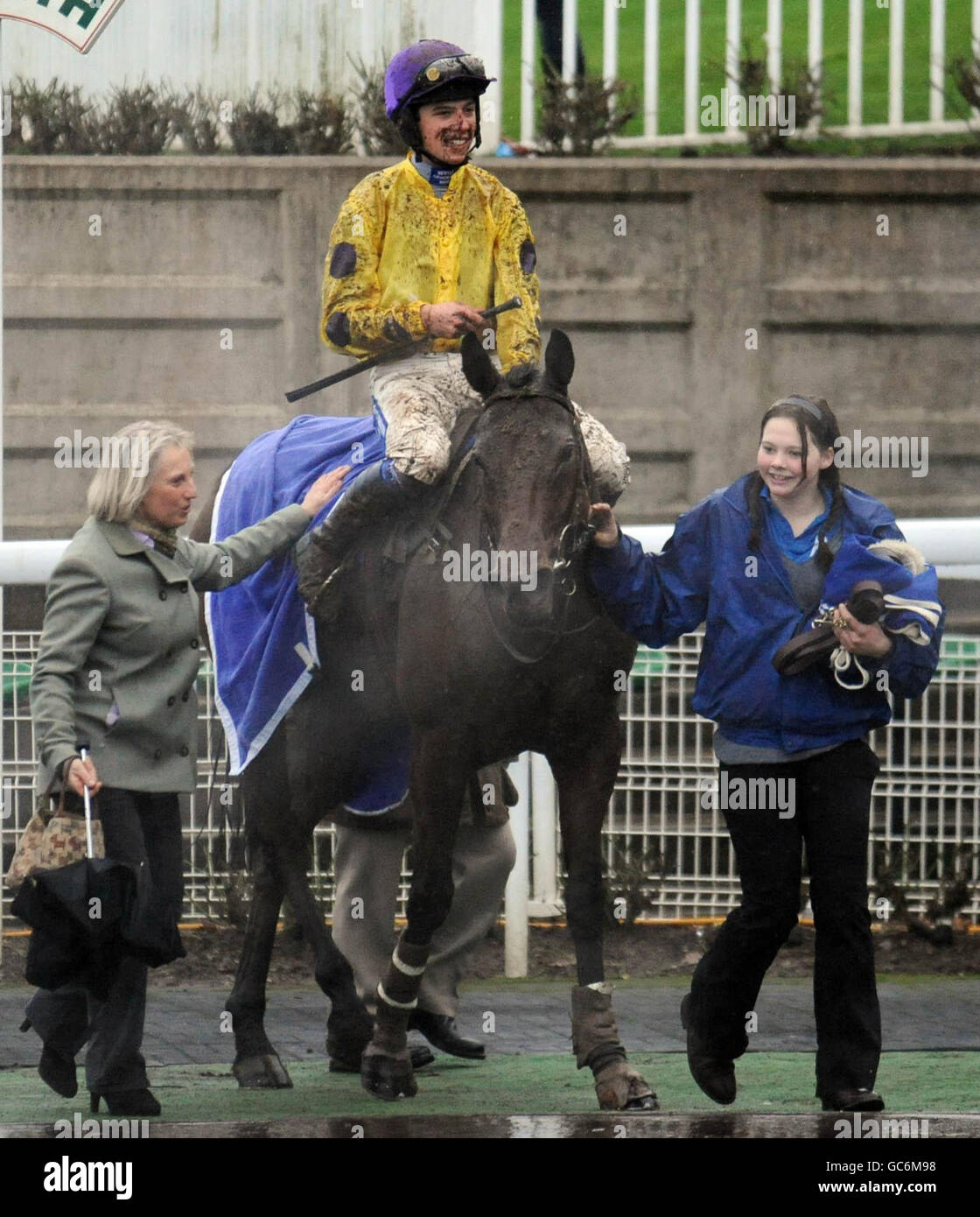 Horse Racing - Winter Wonderland Raceday - Chepstow Racecourse Stock ...