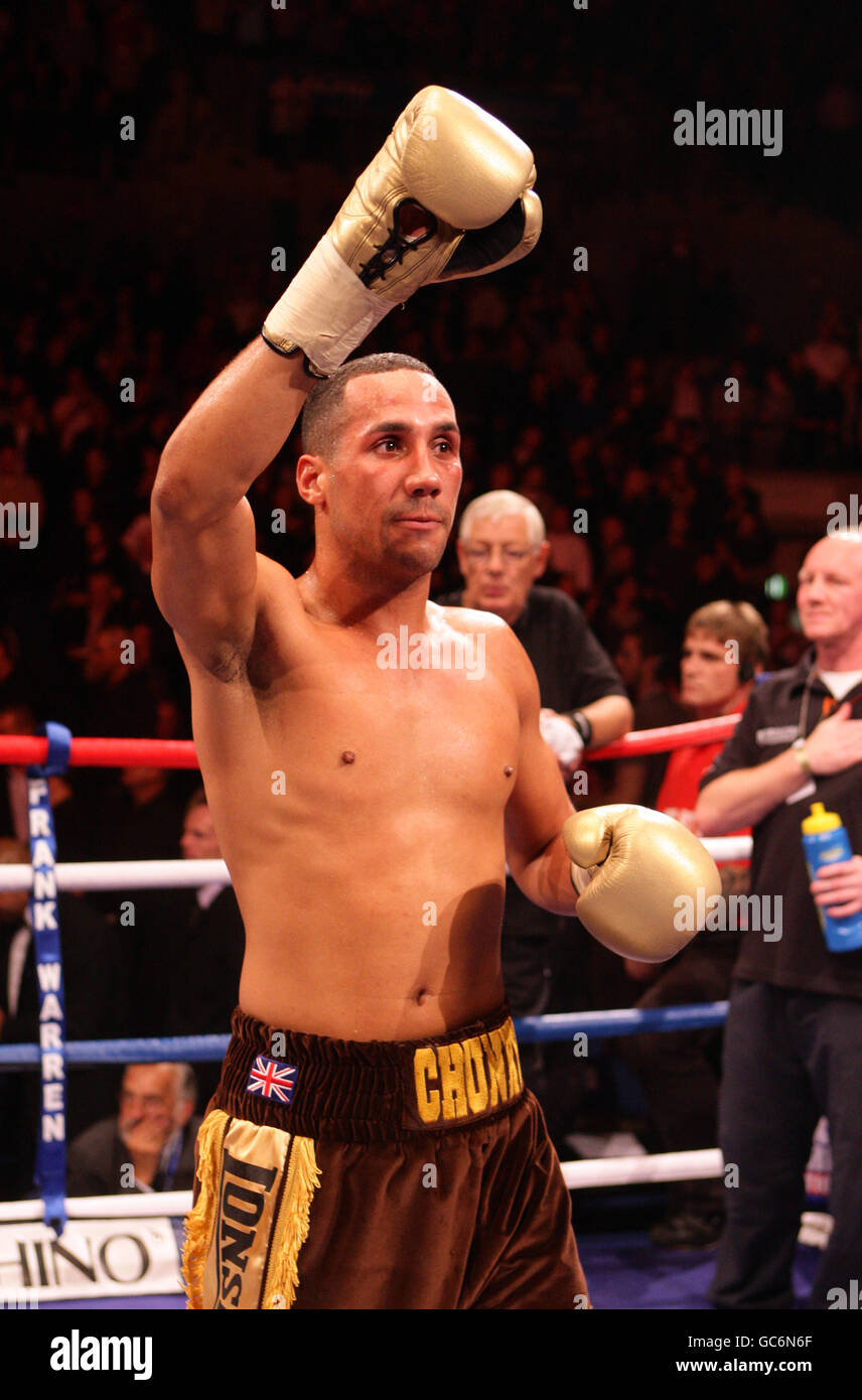 James DeGale celebrates victory over Ally Morrison in their ...