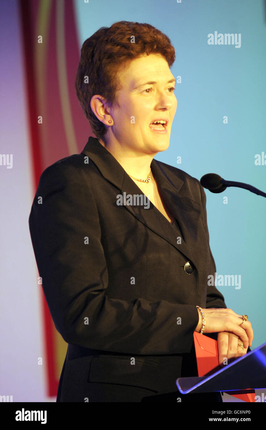 Doctor Emma Fitzgerald speaks during the Women of the Future awards at ...