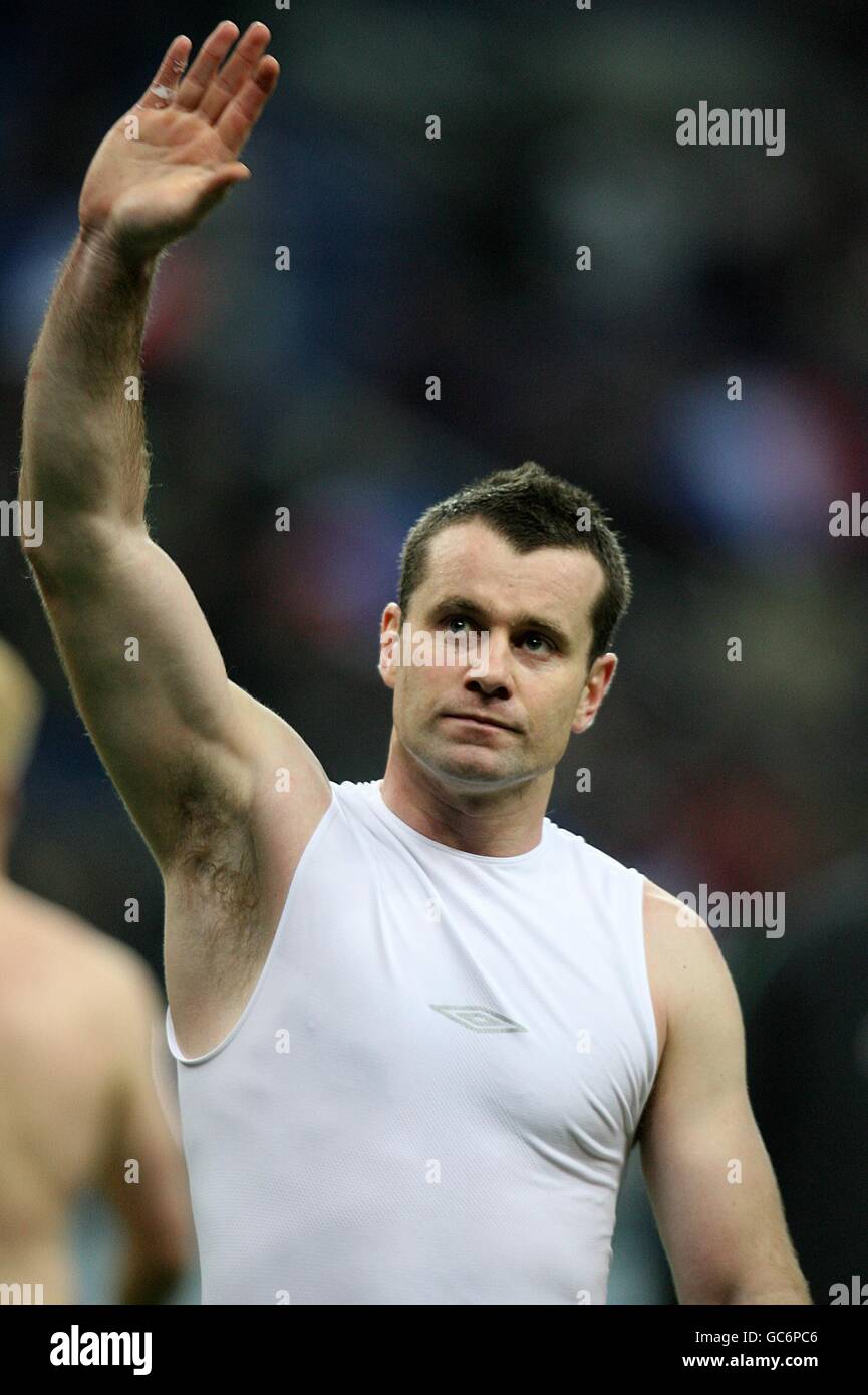 Republic of Ireland goalkeeper Shay Given after the final whistle Stock ...