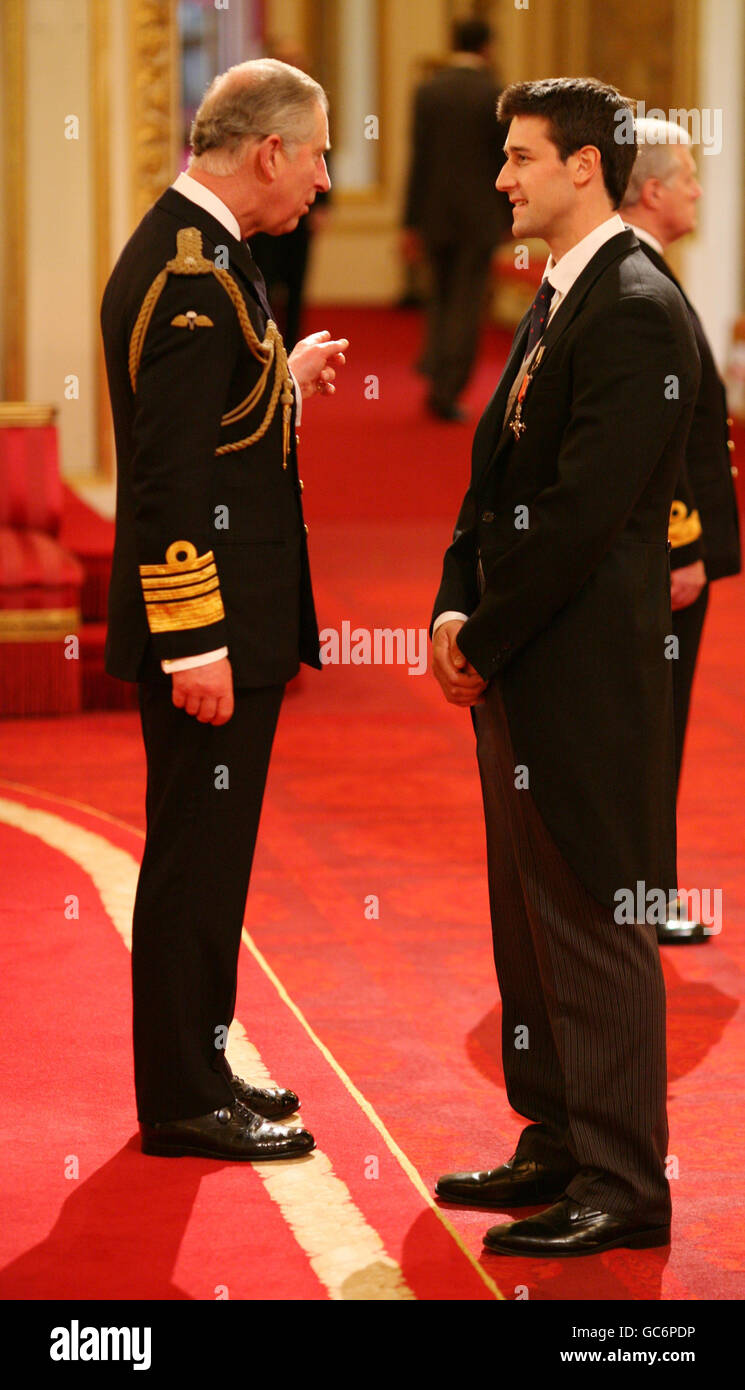 Rower Thomas James receives his Member of the British Empire Medal (MBE ...
