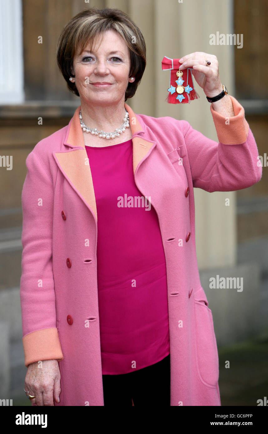 TV celebrity chef Delia Smith after she received her Commander of the ...