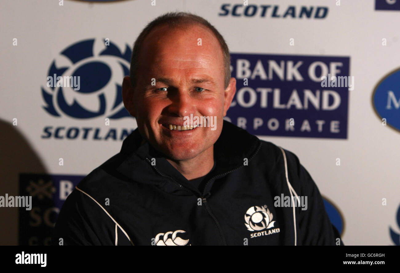 Rugby Union - Scotland Team Announcement - Murrayfield. Scotland Head ...