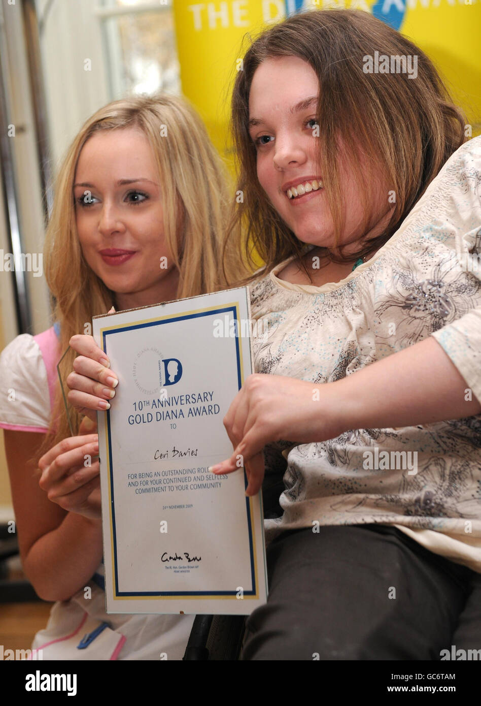 Ceri Davies From West Midlands Receives Her 10th Anniversary Gold Diana