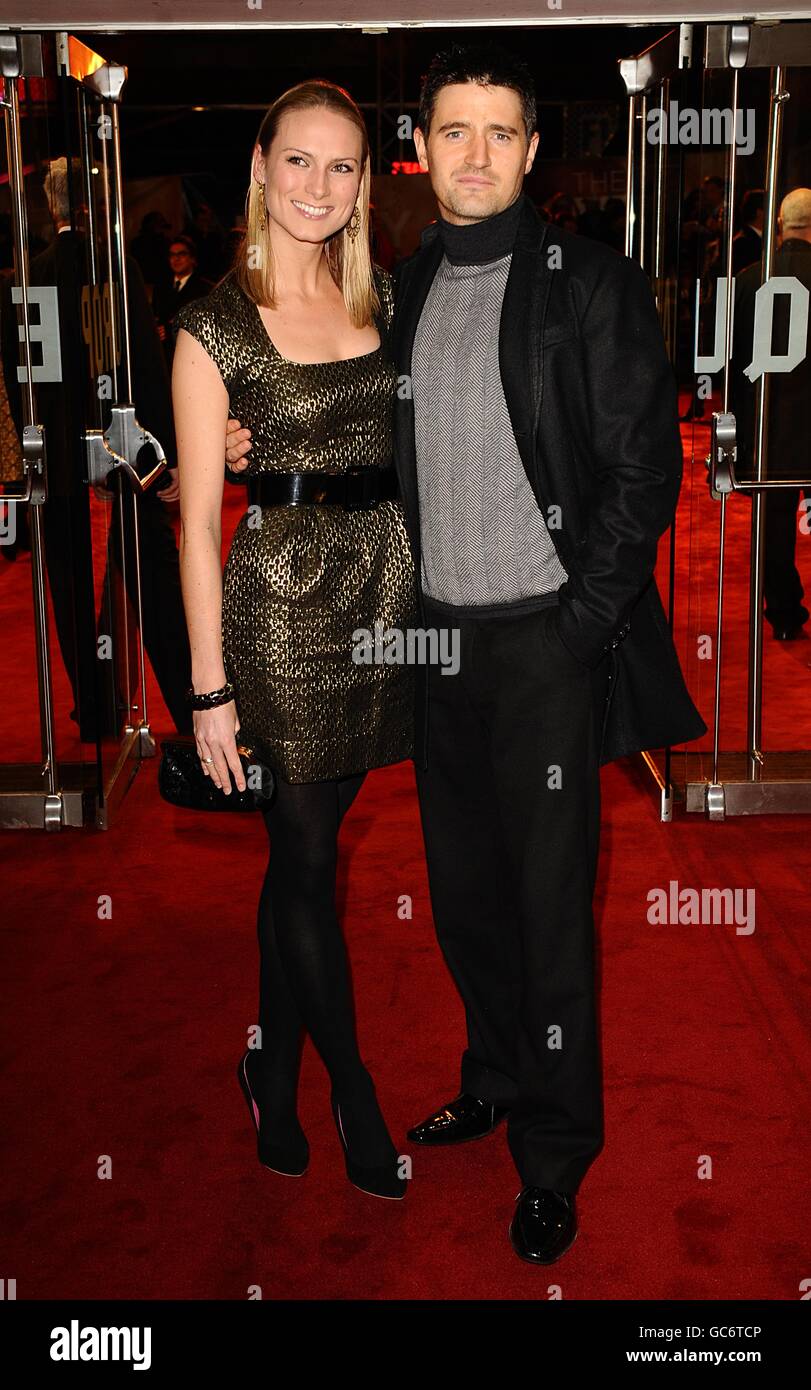 Tom Chambers and Clare Harding arriving for the world premiere and ...
