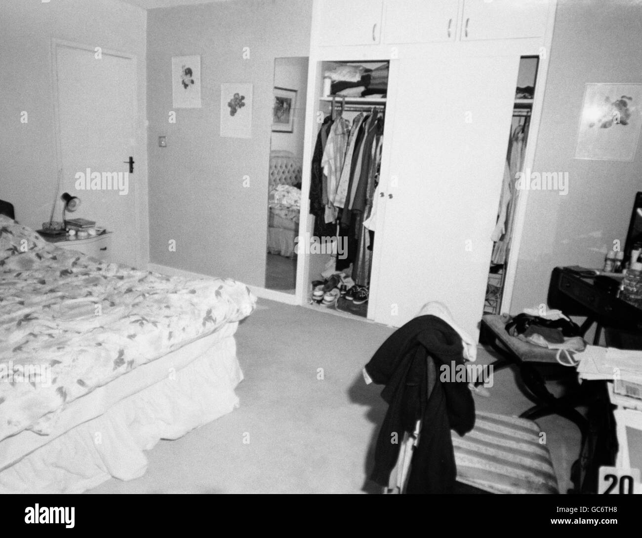 THE BEDROOM WHERE MRS ELIZABETH NEWALL WAS MURDERED. FORMER ARMY ...