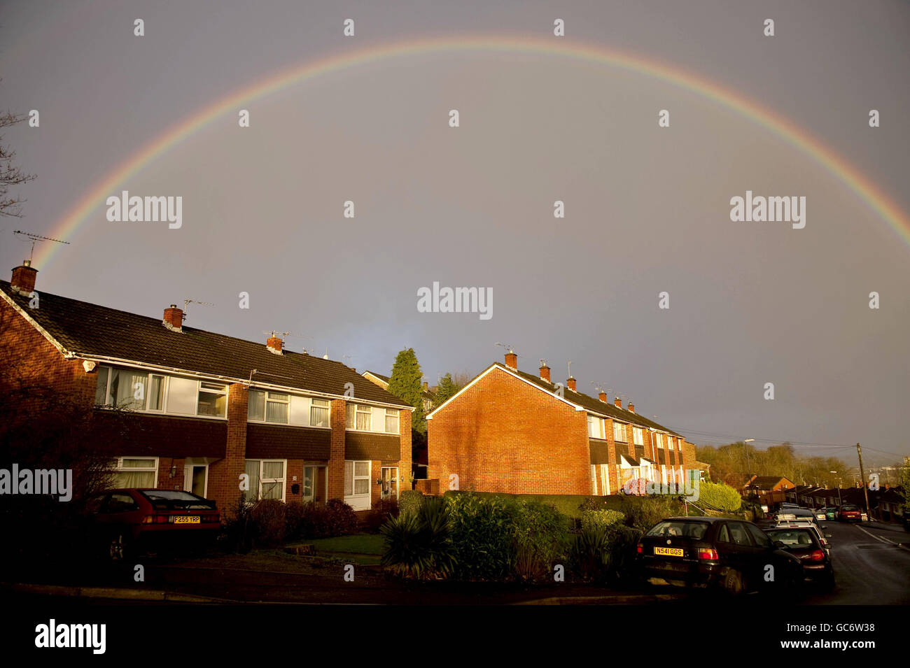 Rainbow in Bristol Stock Photo - Alamy