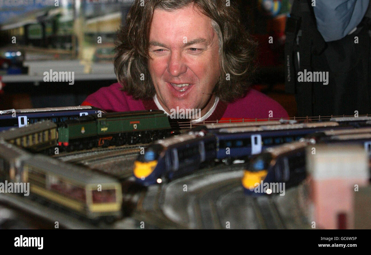 James May plays with a train set at James May's Toy Stories Christmas ...