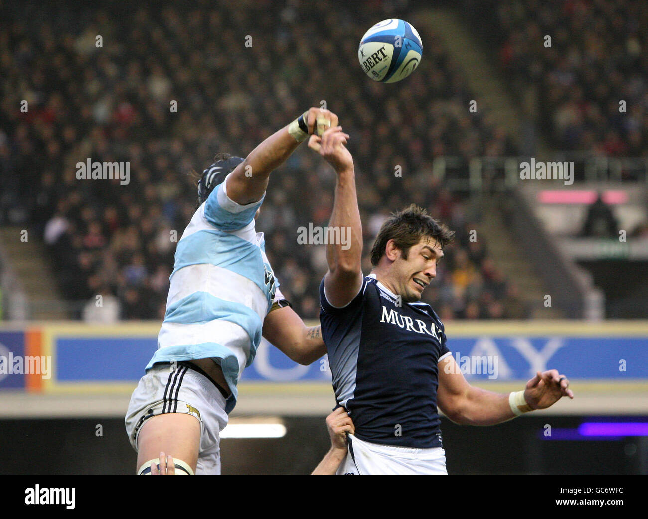 Scotland's Nathan Hines during the Autumn International match at ...