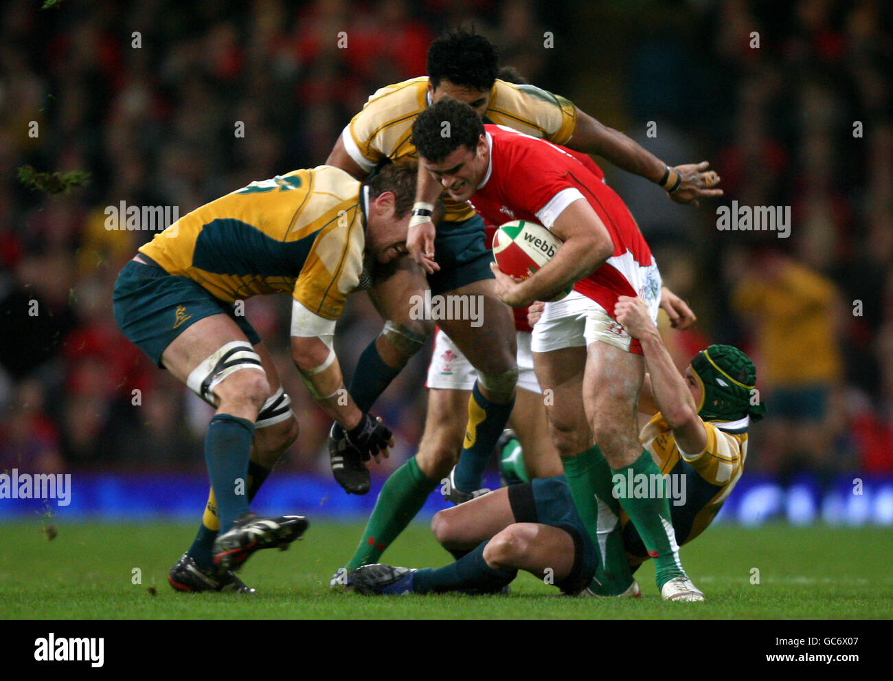 Rugbyu wales full length tackling mangrr hi-res stock photography and ...