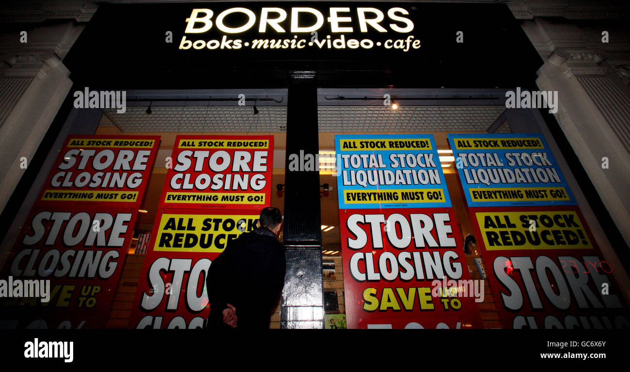 The Charing Cross road branch of Borders books which is set to close ...