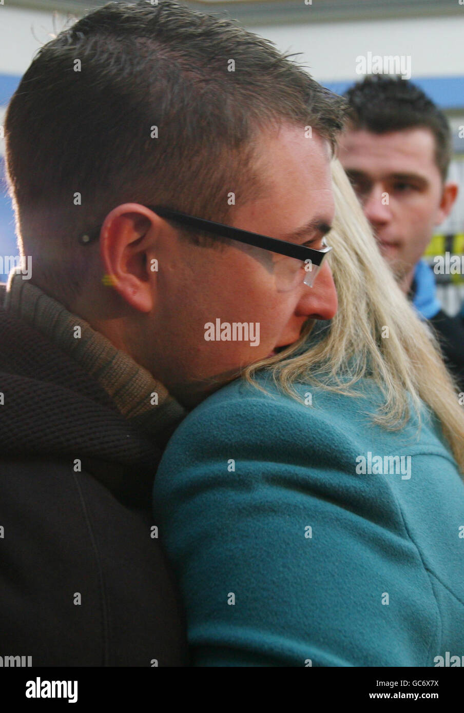 Cousins hugging hi-res stock photography and images - Alamy