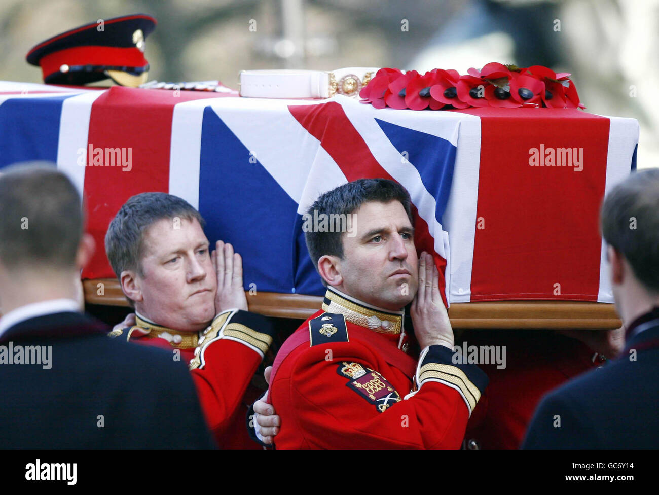 Darren Chant funeral Stock Photo - Alamy
