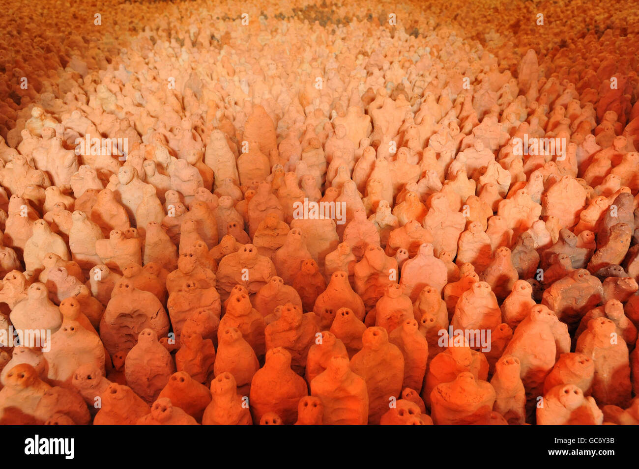 Antony gormleys 1992 work amazonian field hi-res stock photography and ...