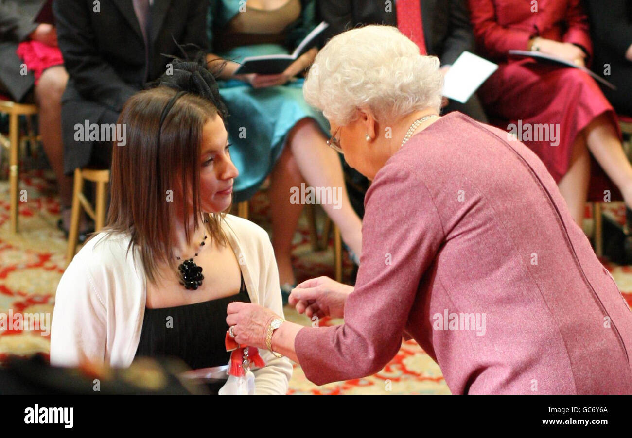 Swimmer Nyree Lewis receives an MBE for services to sport from The ...