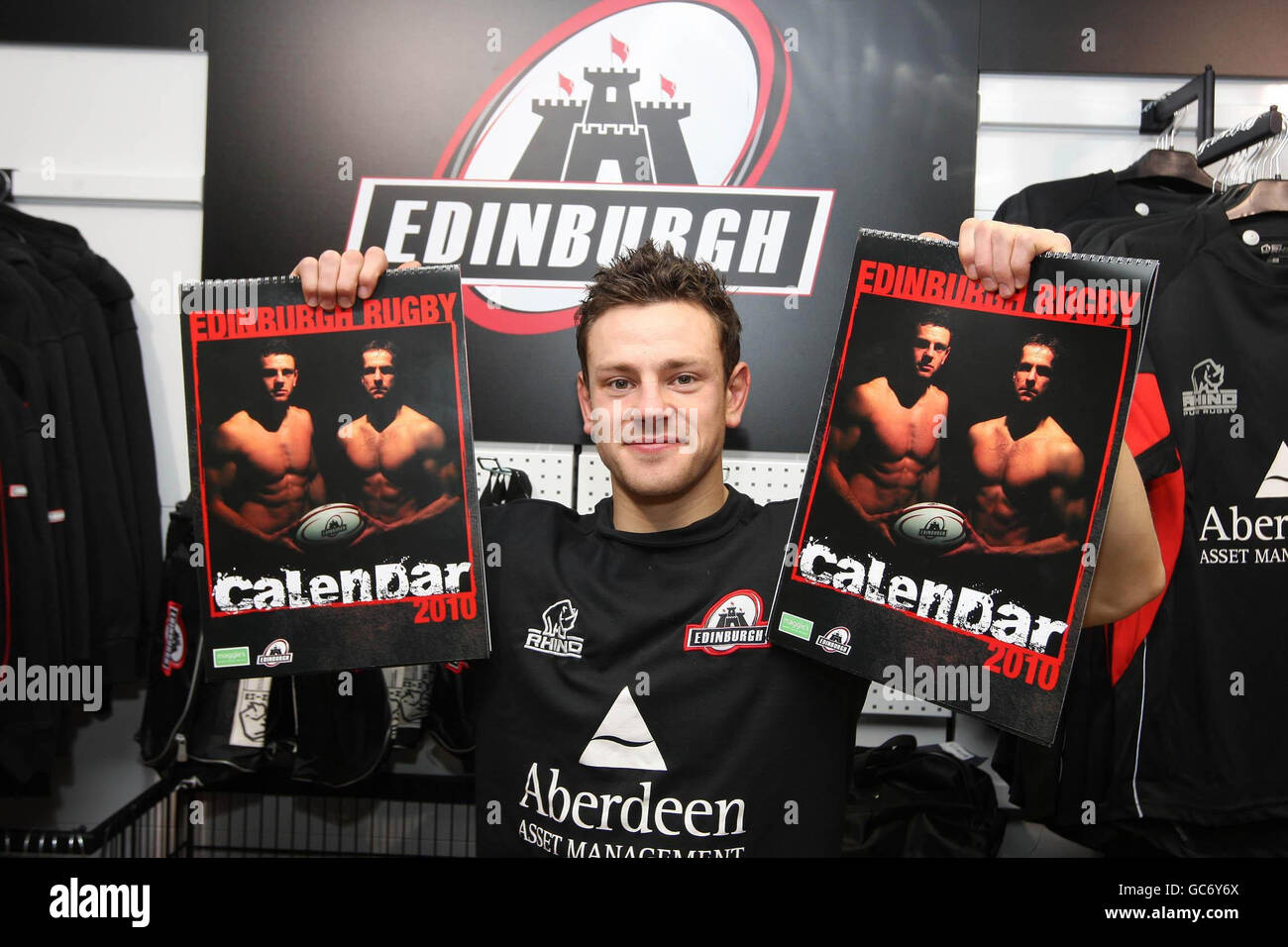 Edinburgh's Nick De Luca during the launch of the 2010 Edinburgh Rugby ...