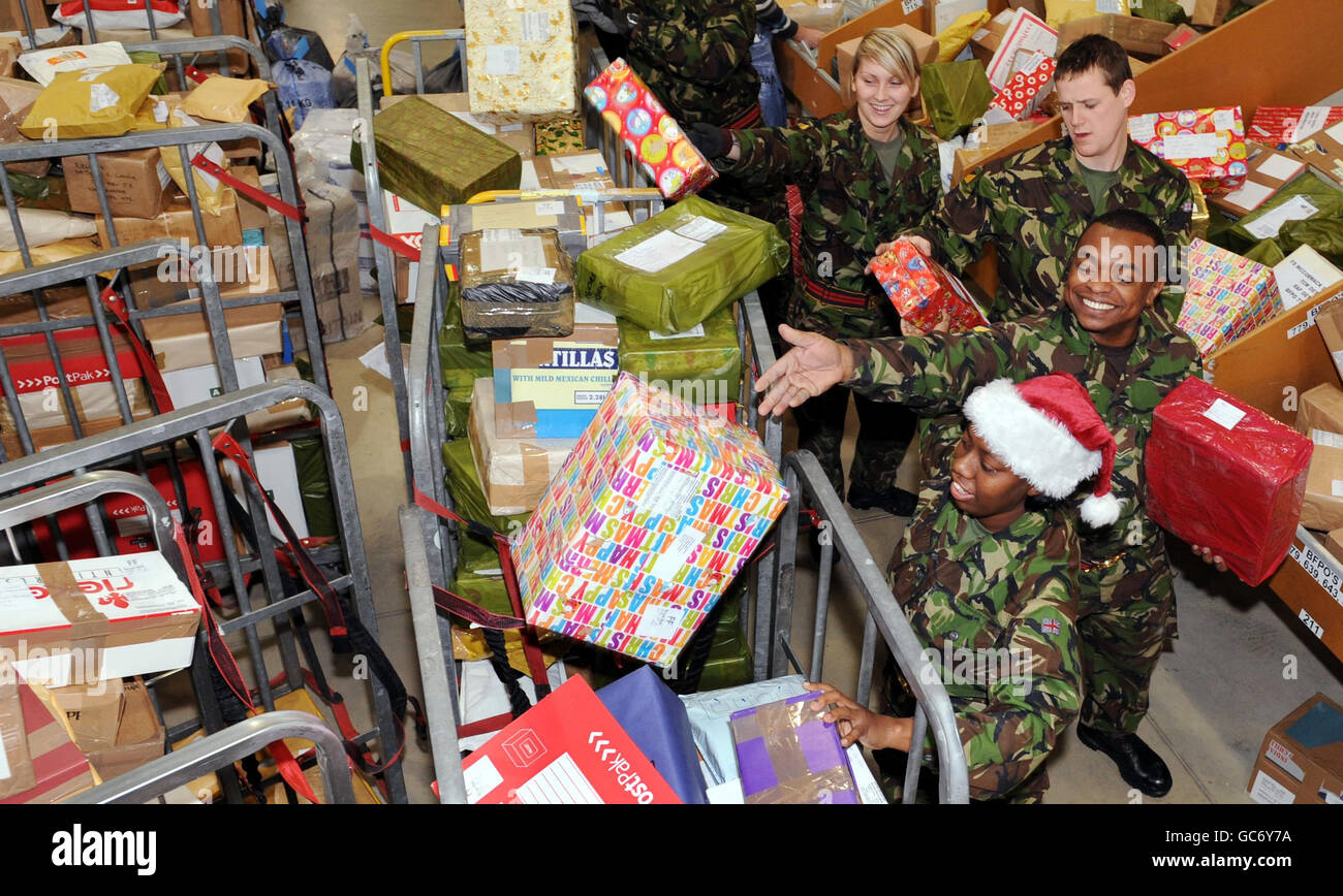 British forces post office personnel raf northolt hi-res stock ...