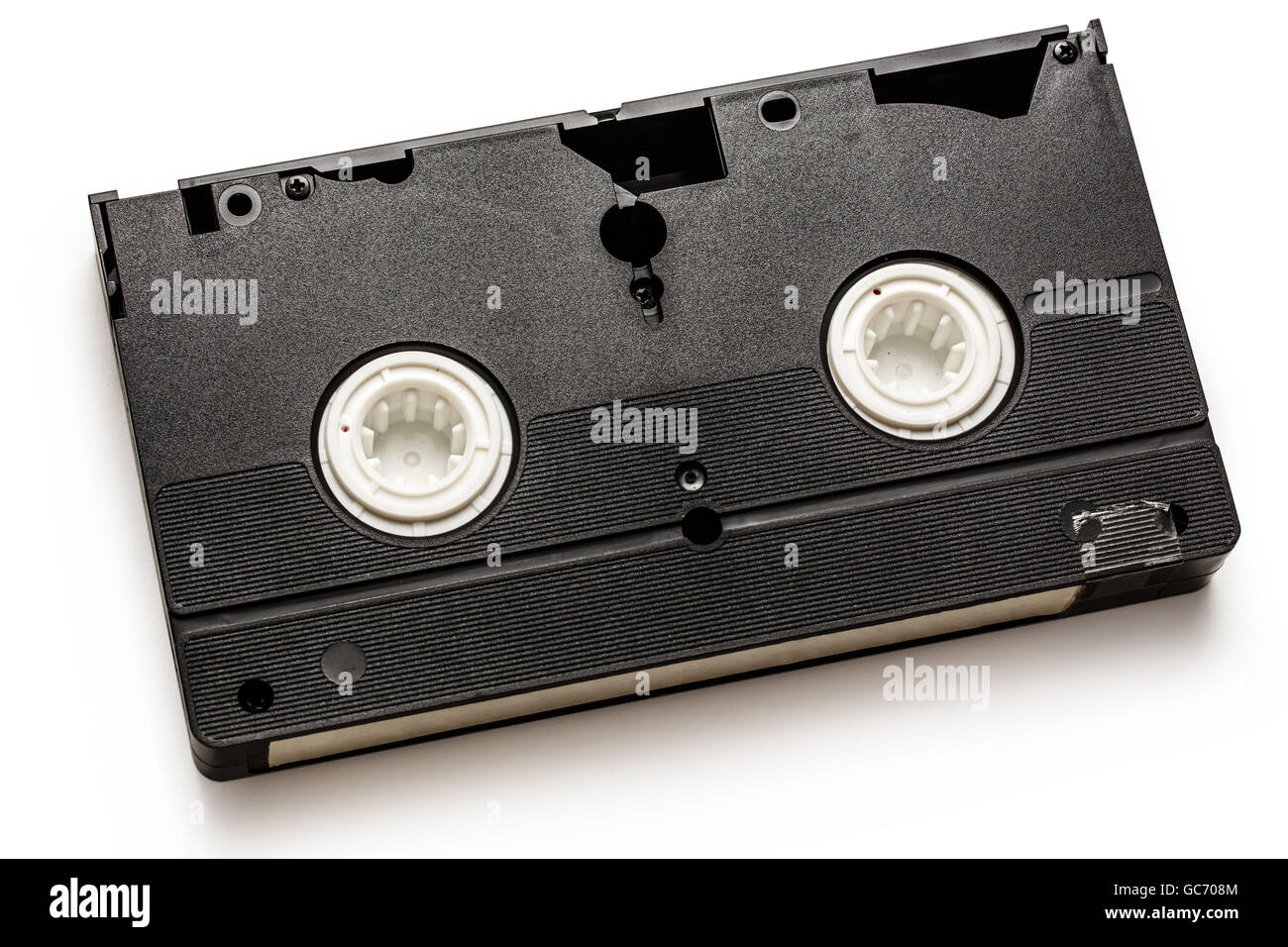 Black video cassette on the white background Stock Photo - Alamy