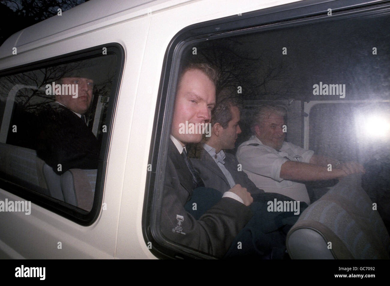 FLAMBOYANT GEMS DEALER DARIUS GUPPY (2ND L) & BUSINESS PARTNER BENEDICT ...