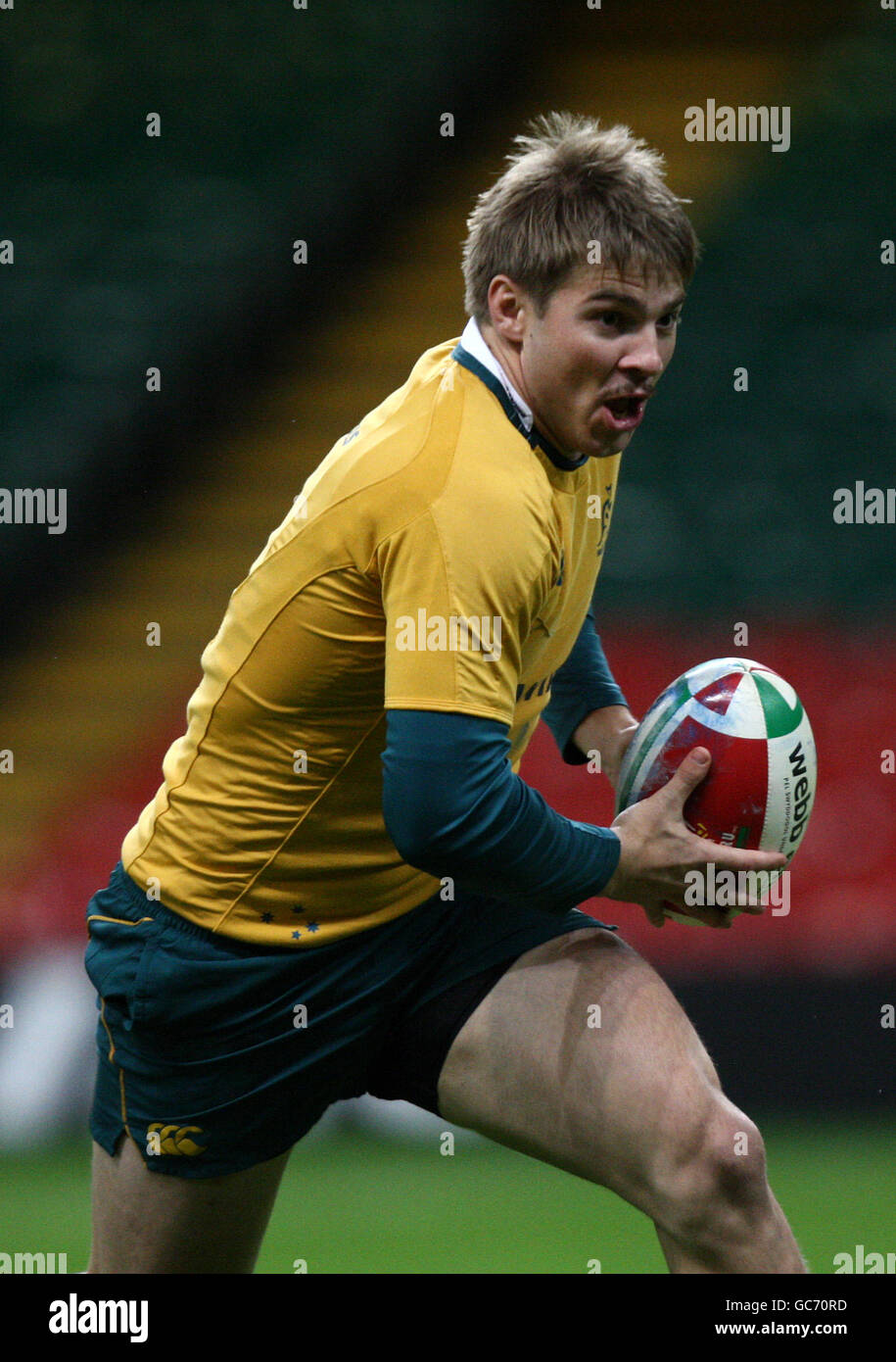 Rugby Union - Australia Training Session - Millennium Stadium Stock ...