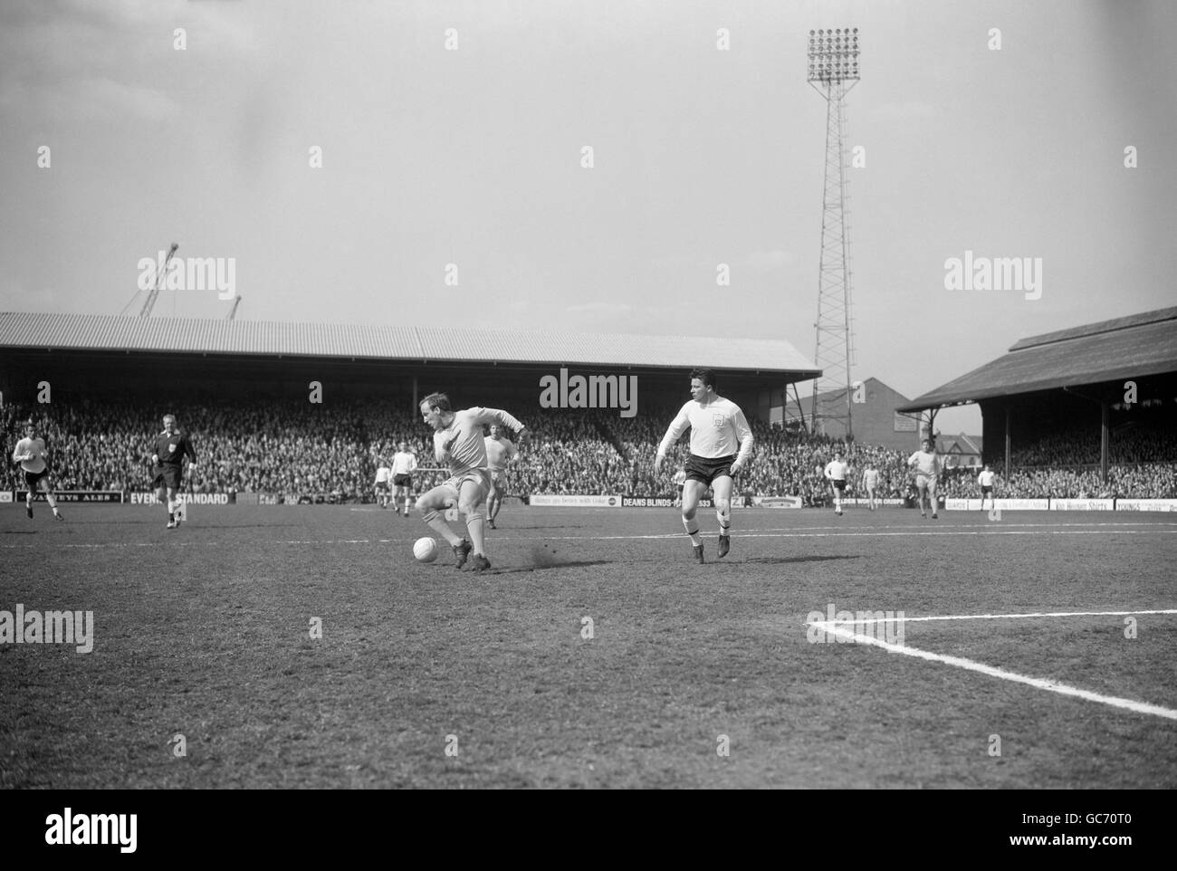 Maurice Setters, Coventry City half back, gets the ball from Johnny ...