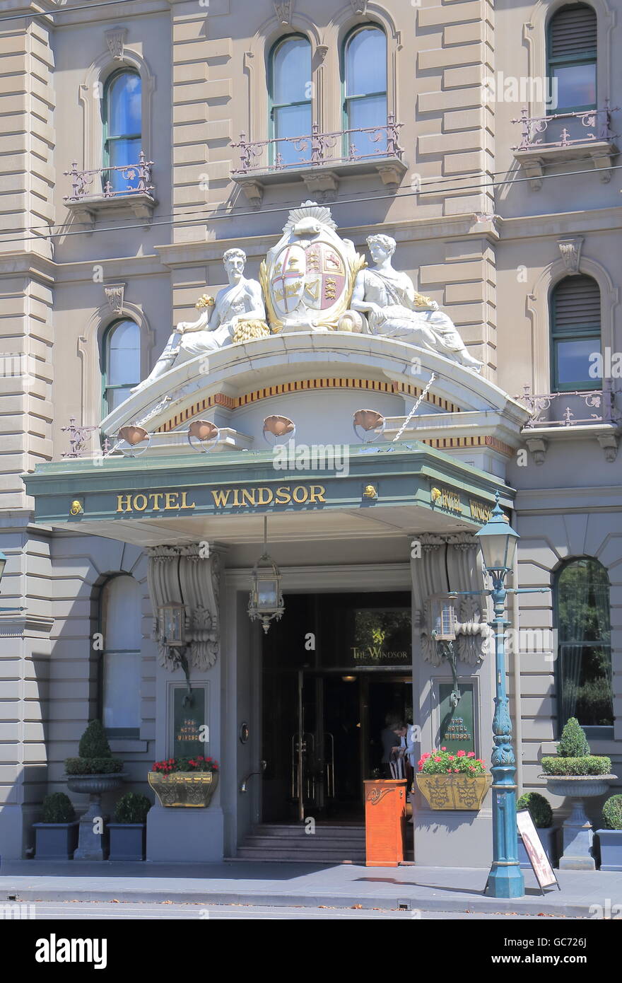Iconic The Hotel Windsor in Melbourne Australia. Australia's only ...