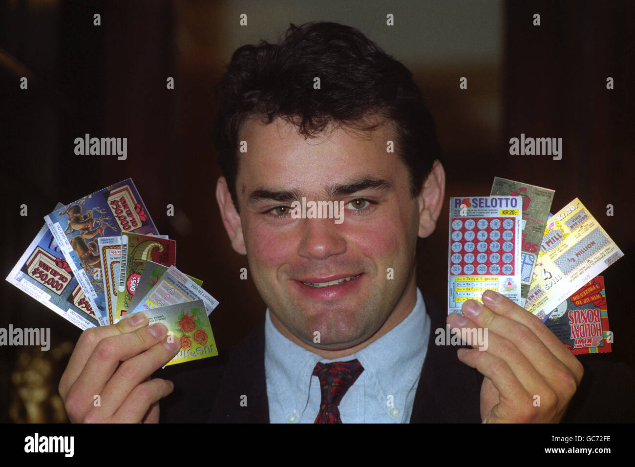 National Lottery - Launch Campaign - Will Carling Stock Photo - Alamy
