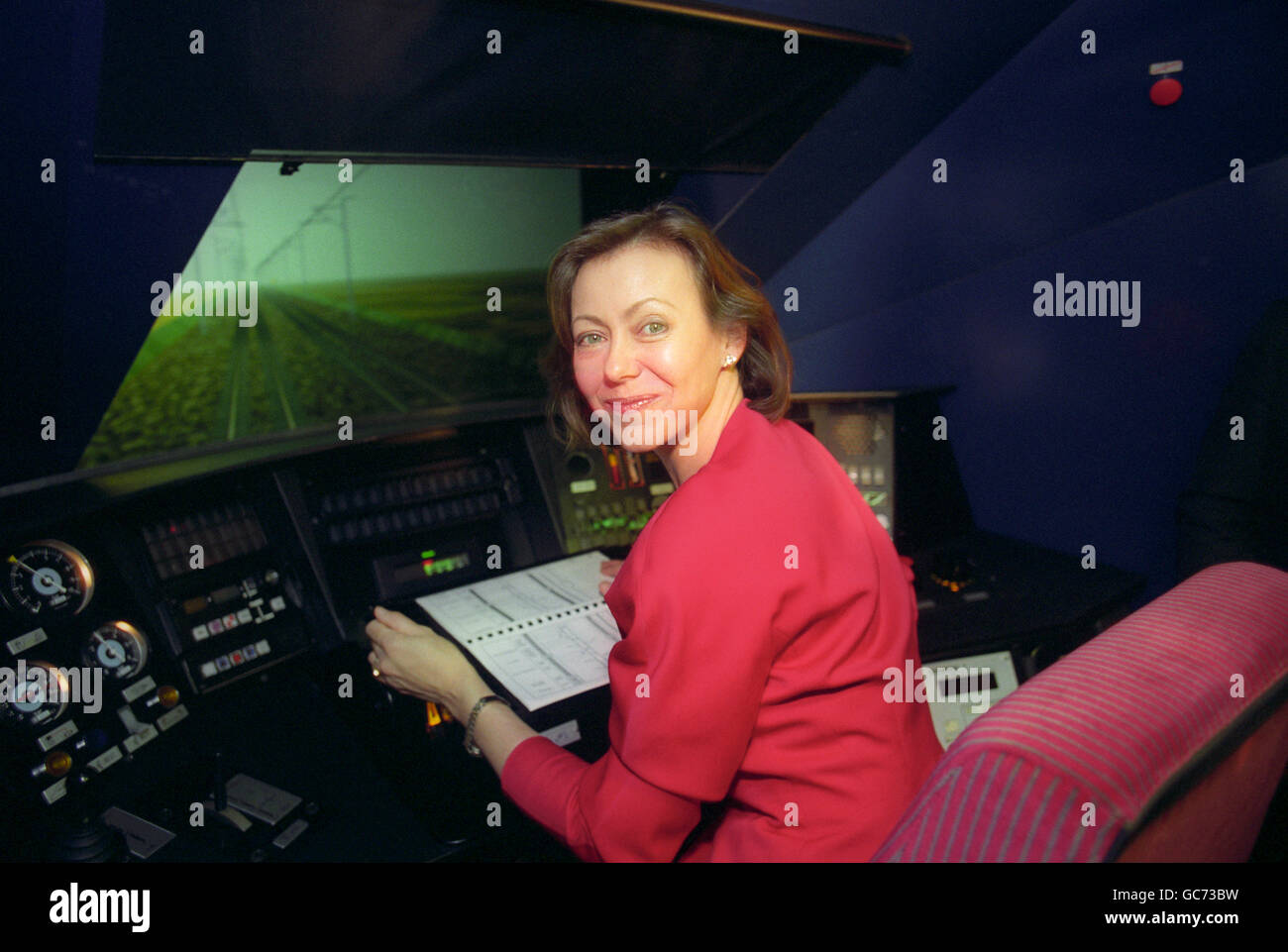 Aviation - Jenny Agutter unveils Driving Simulator - London Stock Photo ...
