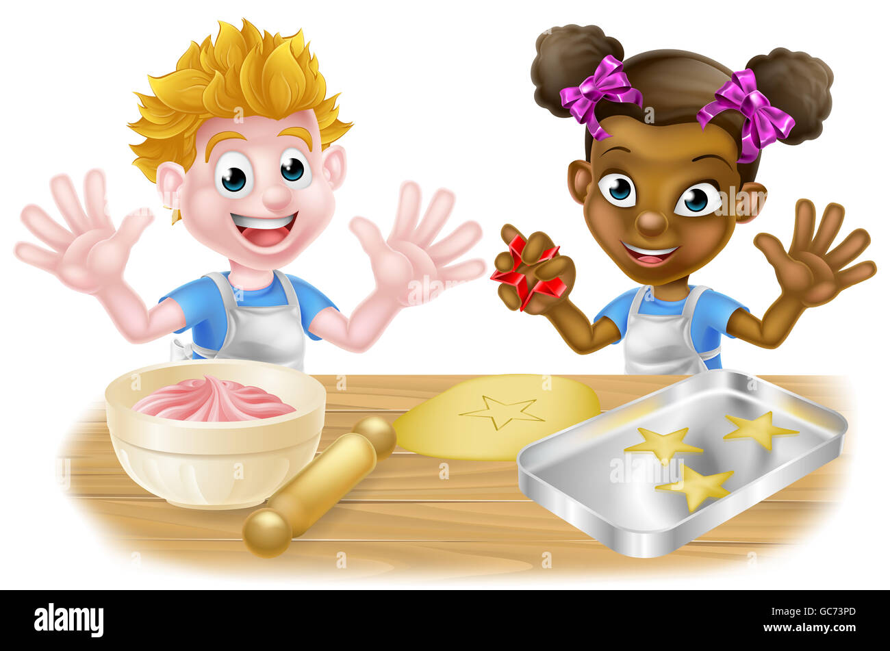 Kids Cooking Clipart Black And White