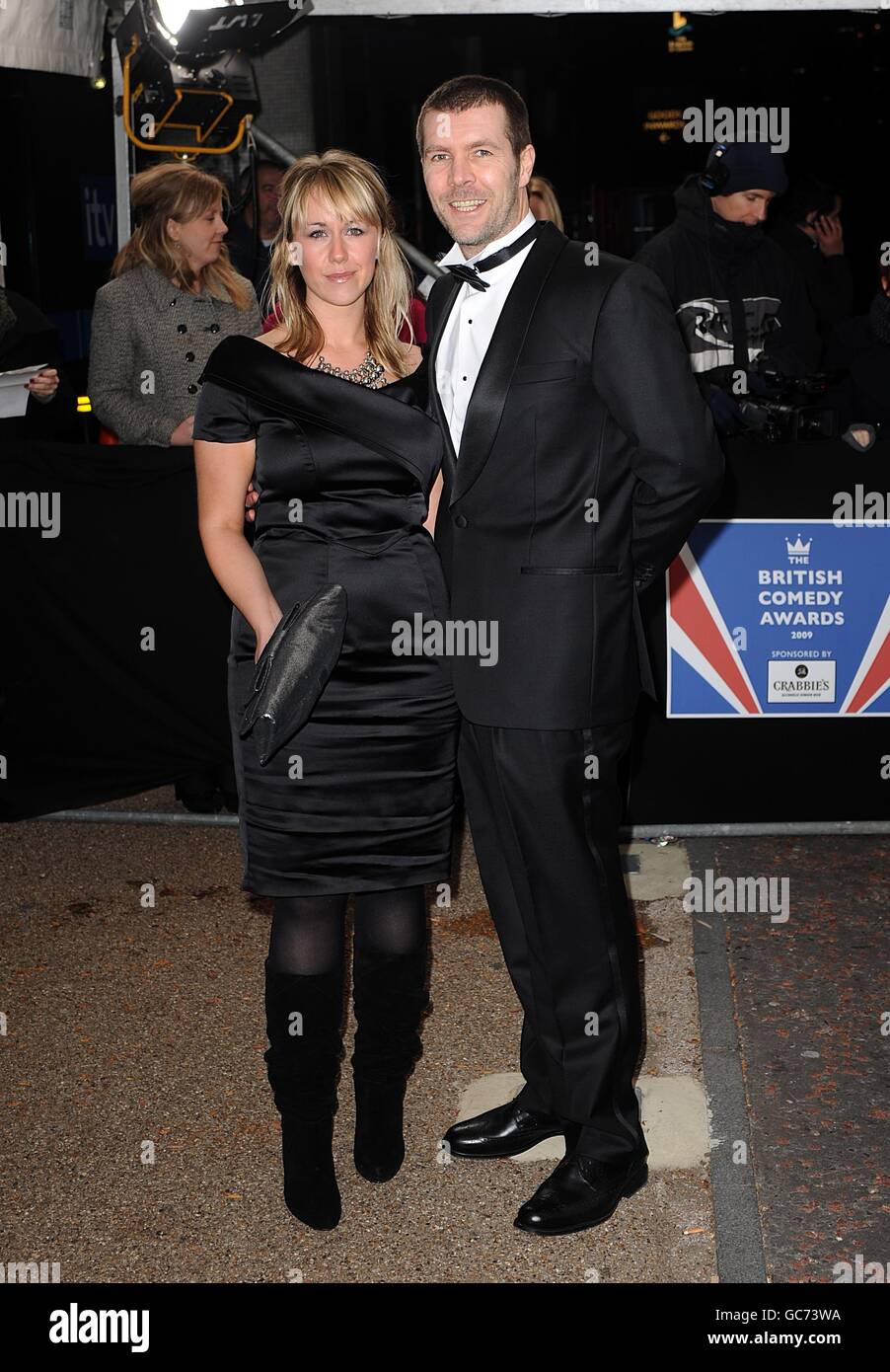 Rhod Gilbert and guest arriving for the British Comedy Awards 2009 at ...
