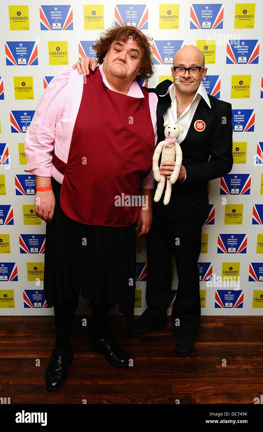 Harry Hill (right) and actor Steve Benham (in character as Heather from ...