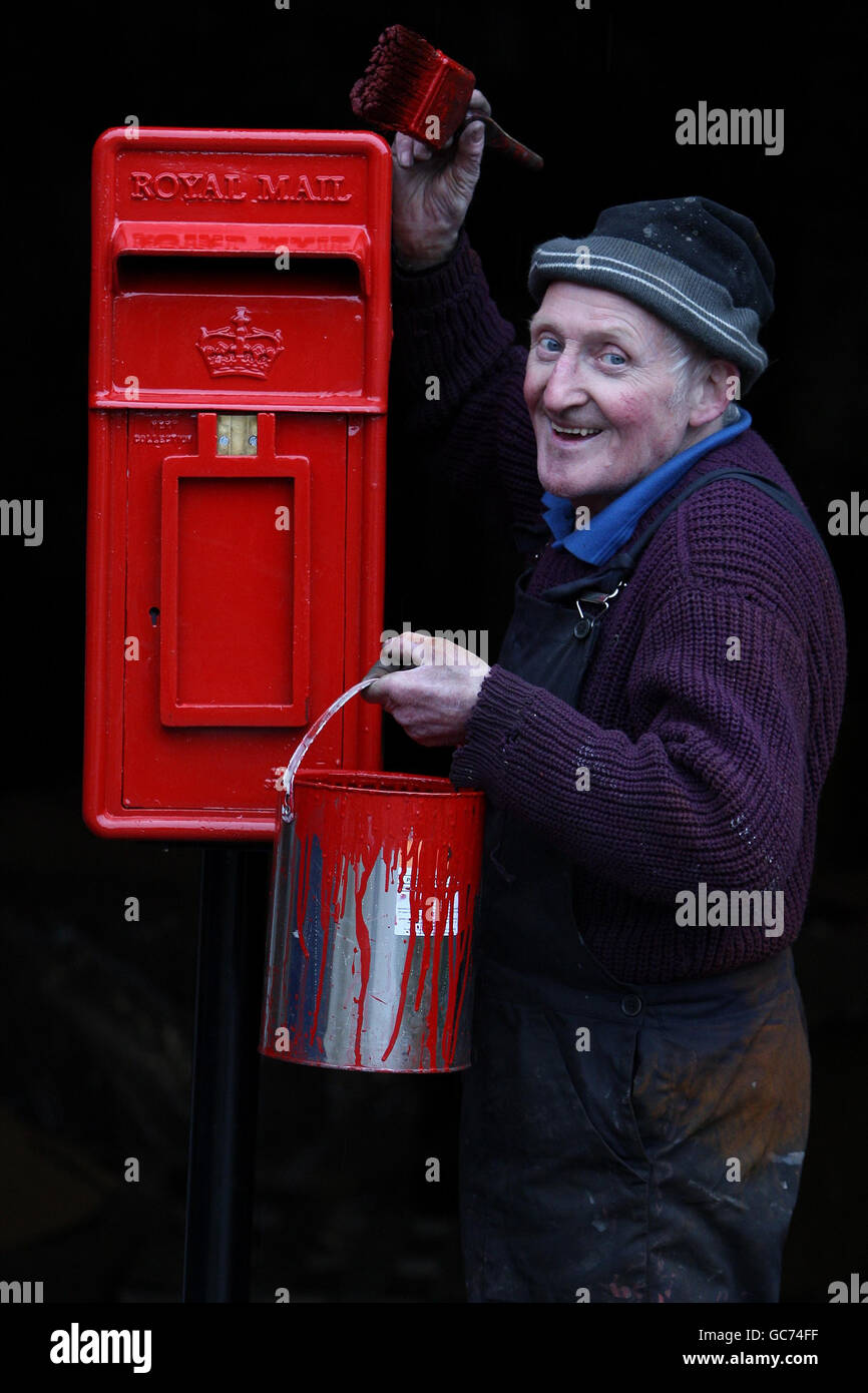 John Cooper, 69, who has been making post boxes since he was 15 years ...