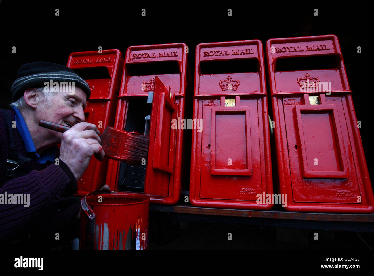 John Cooper, 69, who has been making post boxes since he was 15 years ...