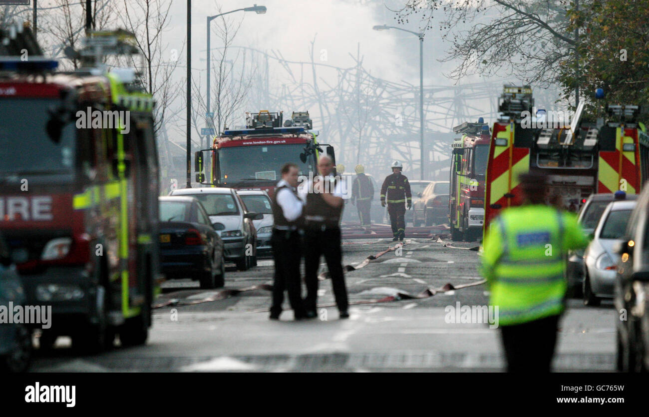 Several police officers fire hi-res stock photography and images - Alamy