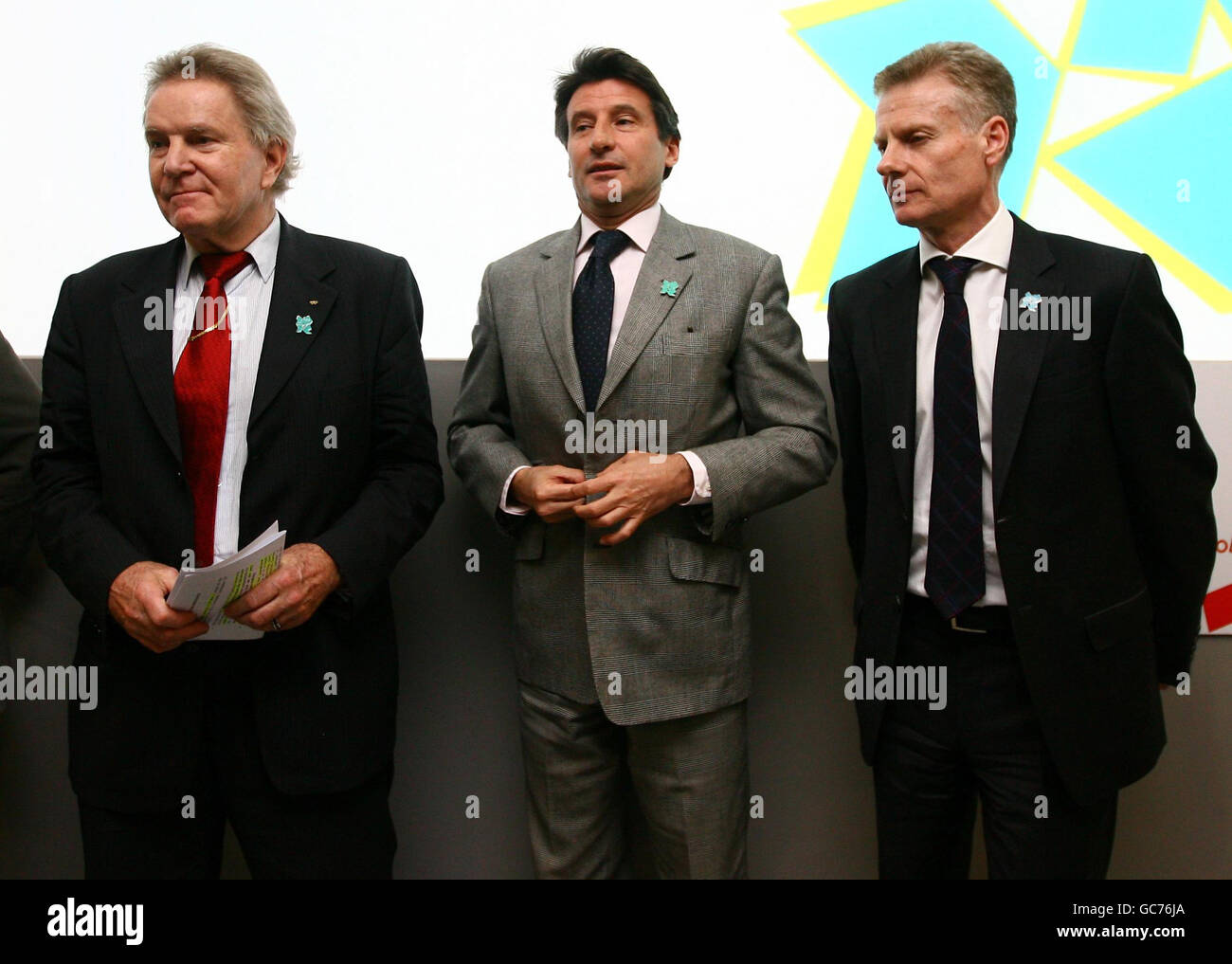 IOC Coordination Commission Denis Oswald (left) Chairman Sebastian Coe ...