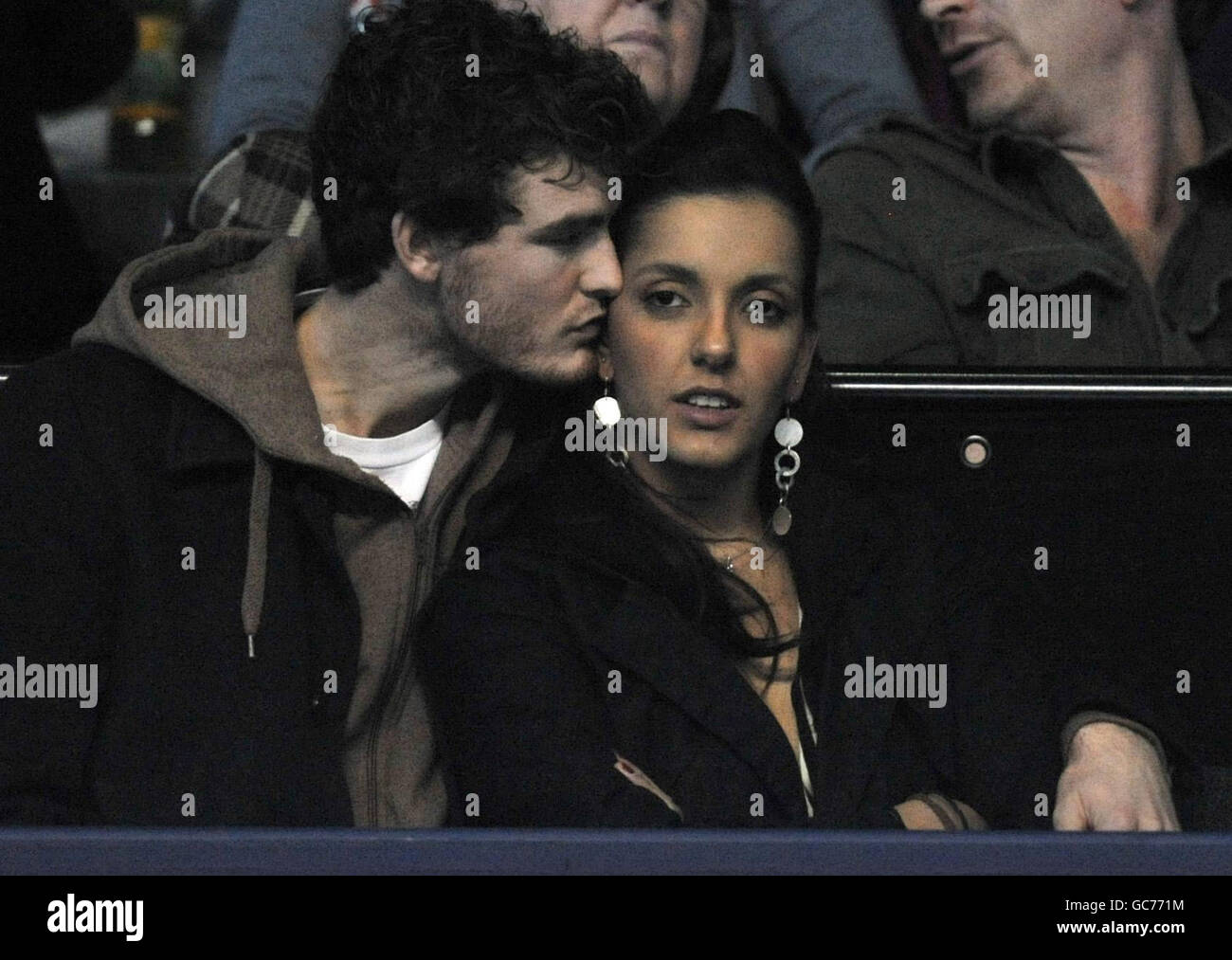 Great Britain's Jamie Murray (left) kisses his girlfriend (name not ...