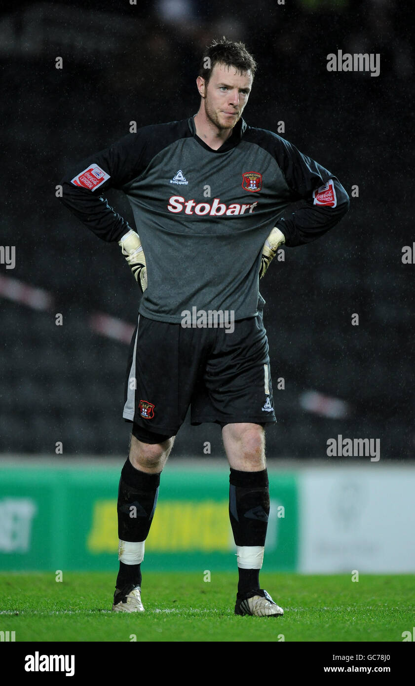 Carlisle united goalkeeper adam collin hi-res stock photography and ...