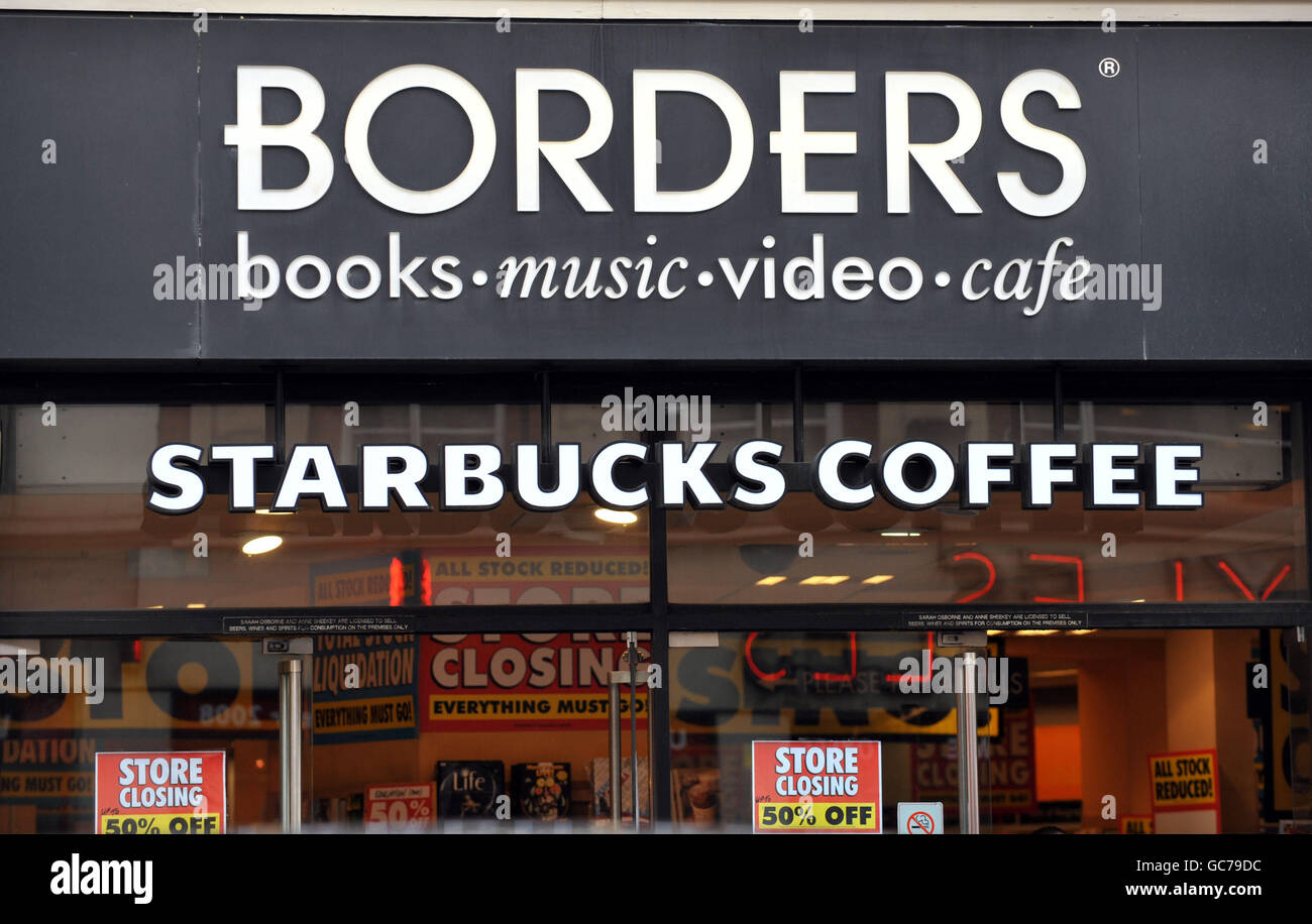 Borders bookshop exterior hi-res stock photography and images - Alamy