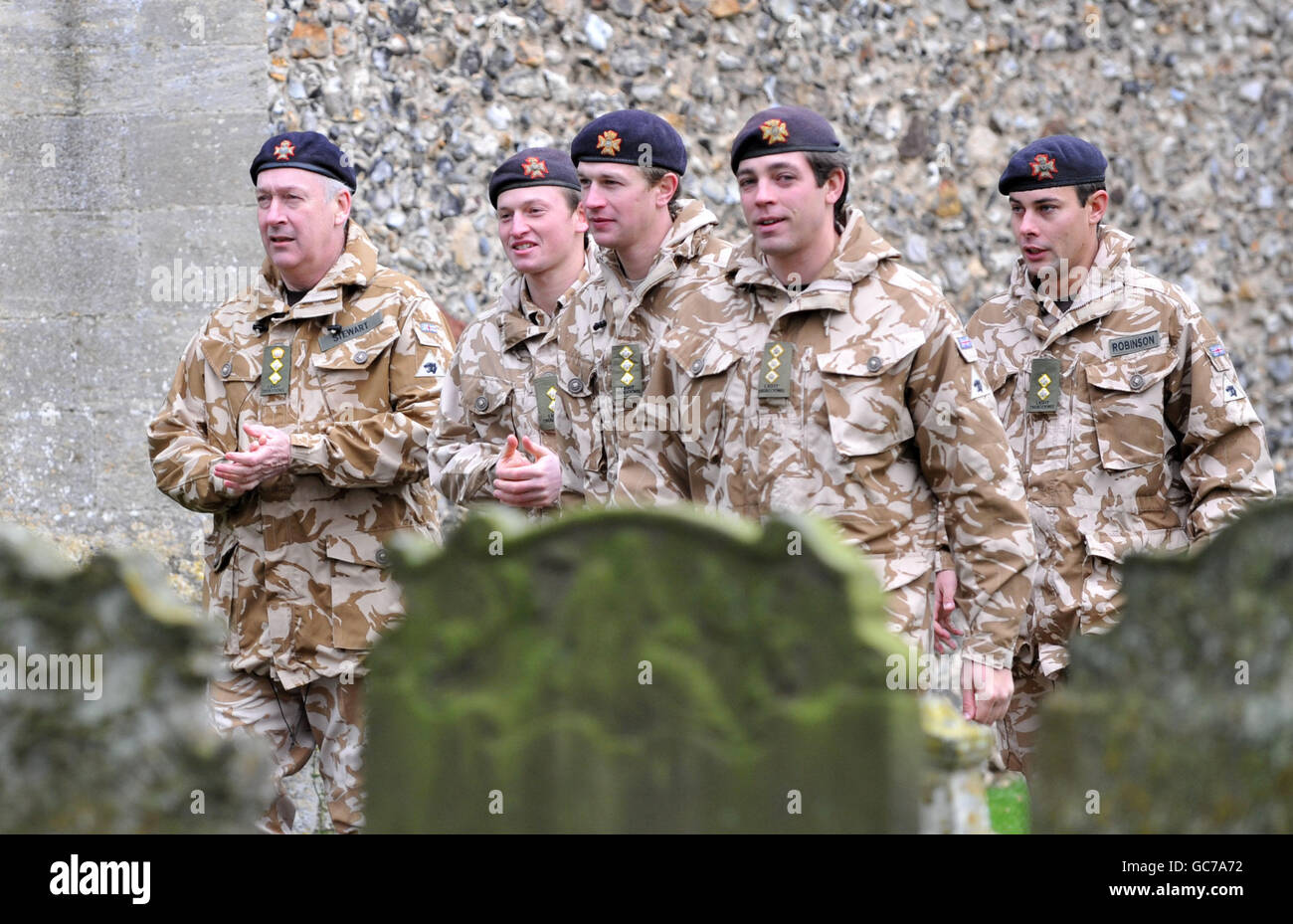 Colonel of the Regiment Col Andrew Stewart (retired) (left) arrives for ...
