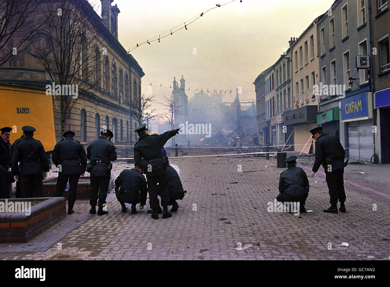 BOMBING IN COLERAINE, BELFAST Stock Photo - Alamy