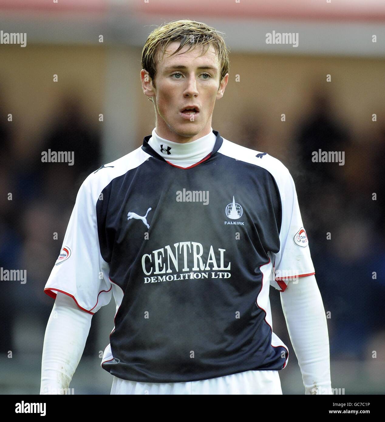 Falkirk's Chris Mitchell during the Clydesdale Bank Scottish Premier ...