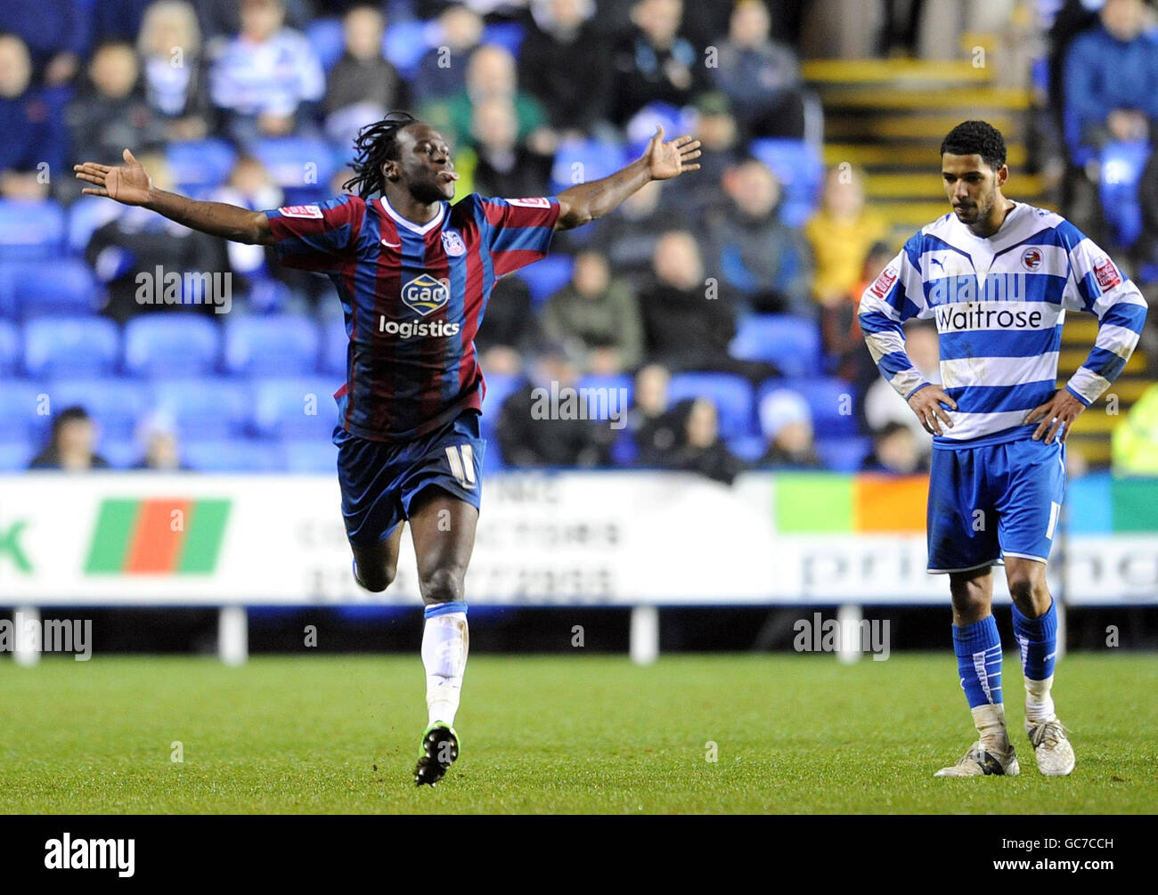 Crystal Palace's Victor Moses celebrates scoring their third goal ...