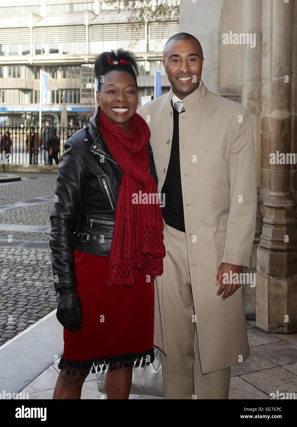 Floella Benjamin and Colin Jackson arriving for the Woman's Own ...